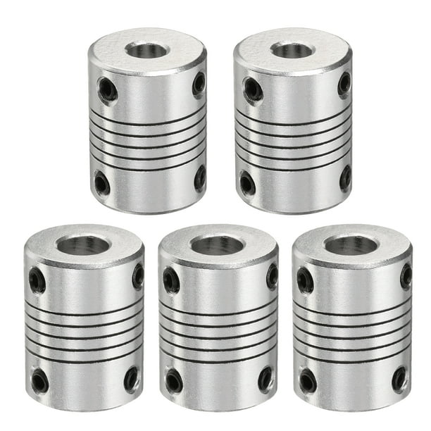 5 Packs Aluminum Alloy Shaft Coupling 6mm to 8mm, Flexible Coupling ...