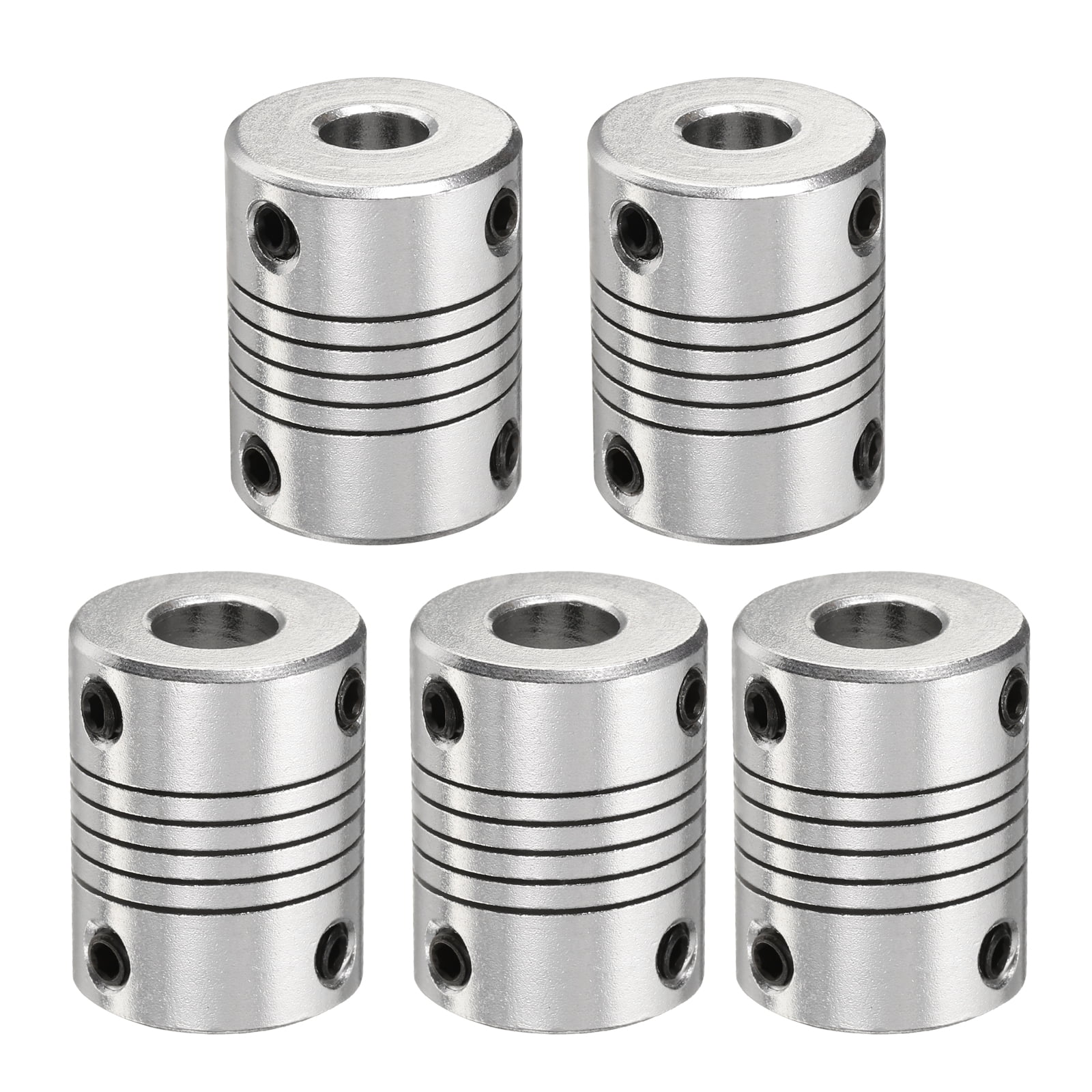 5 Packs Aluminum Alloy Shaft Coupling 7mm to 8mm, Flexible Coupling ...