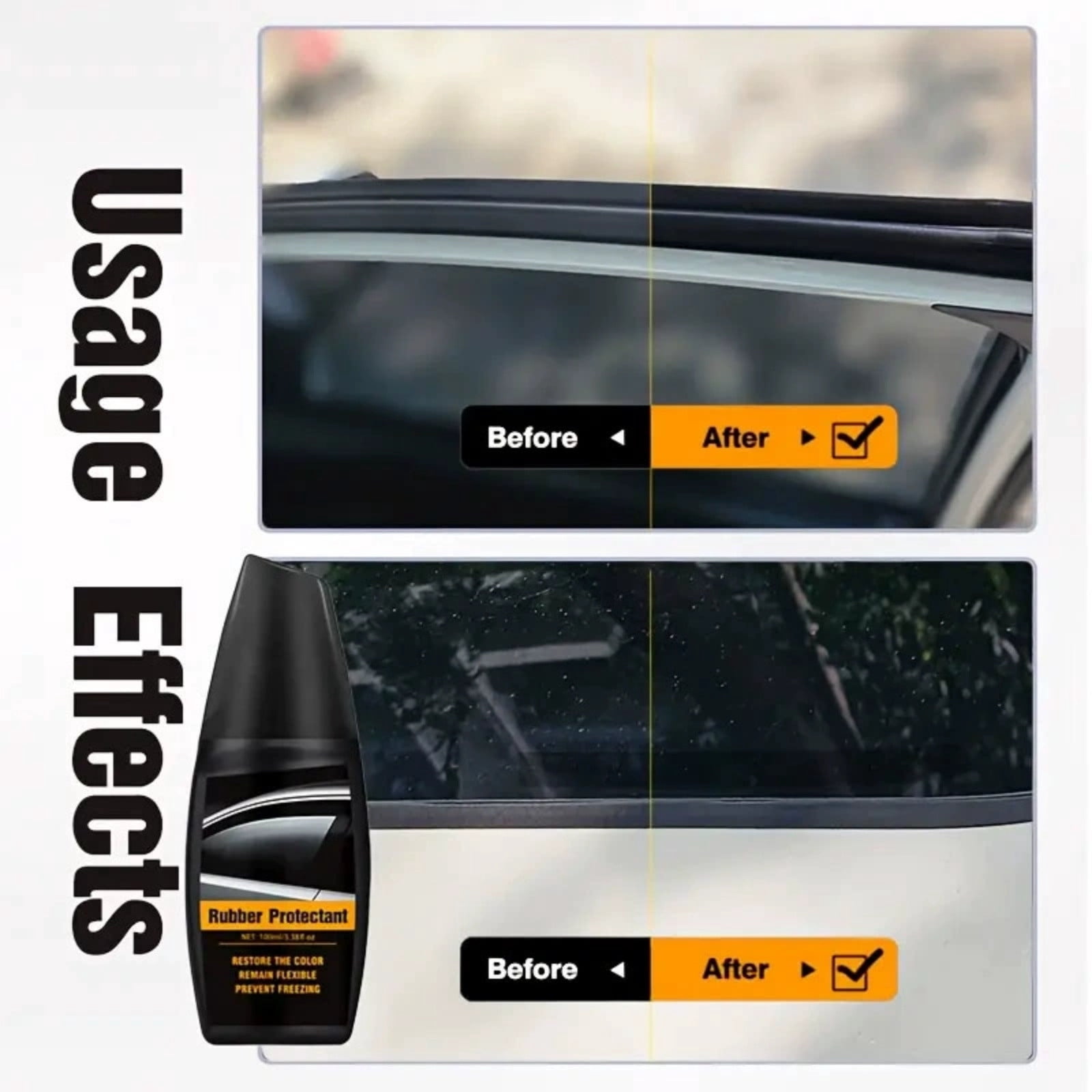 5 Packs Car Rubber Seal Restorer and Protectant, UV Resistant Anti ...