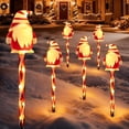 5 Packs Christmas Elf Solar Garden Light with 8 Light Modes, 15.75 ...