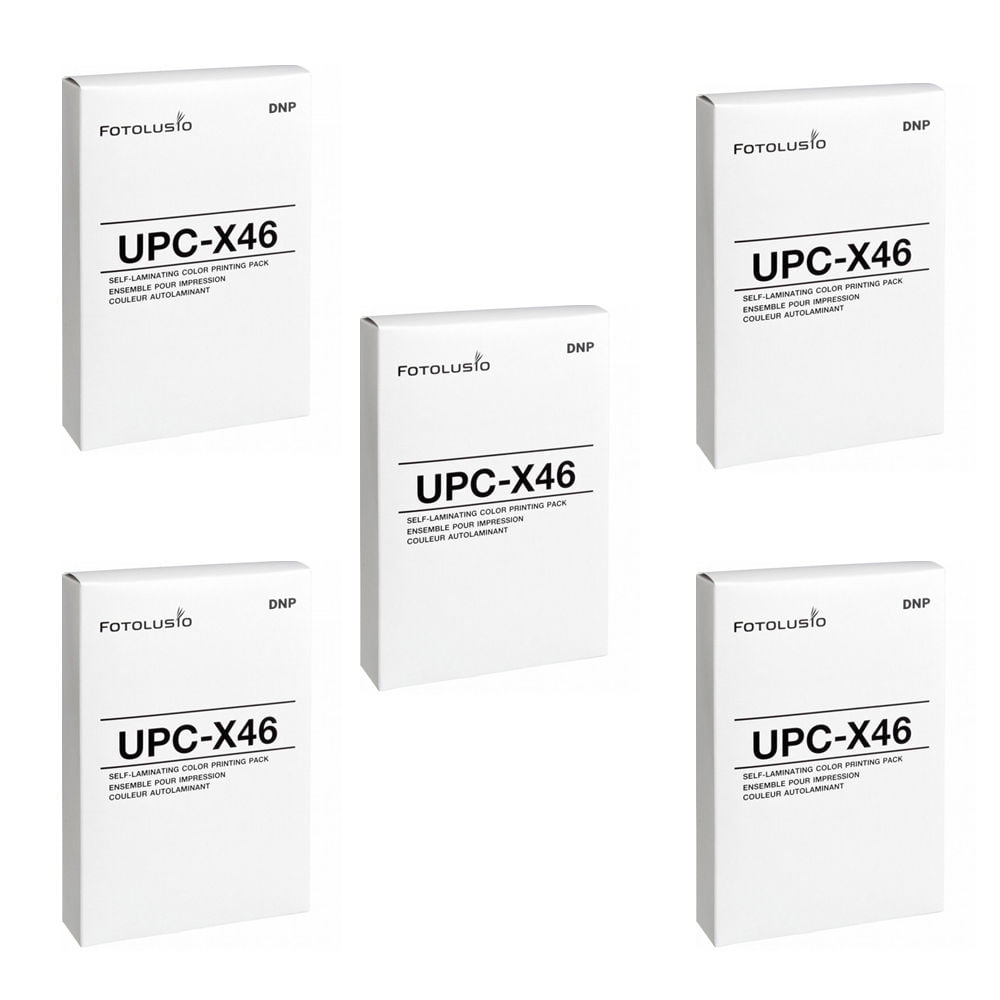 5 Packs DNP Fotolusio UPC-X46 / DNP UPCX46 Color Print Pack - Walmart.com