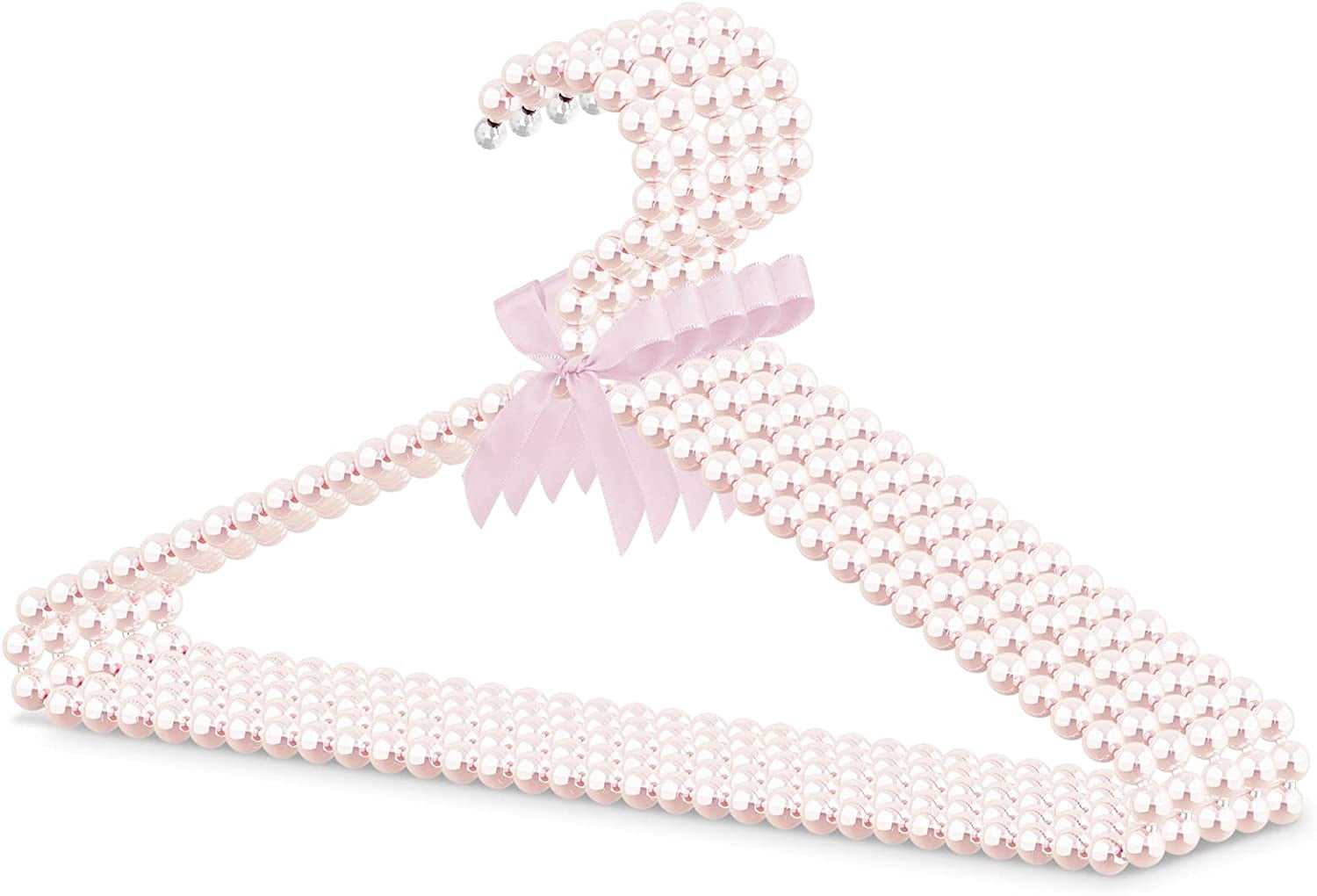 5 Packs Faux Pearl Beaded Clothes Hangers, Elegant Clothes Dress ...