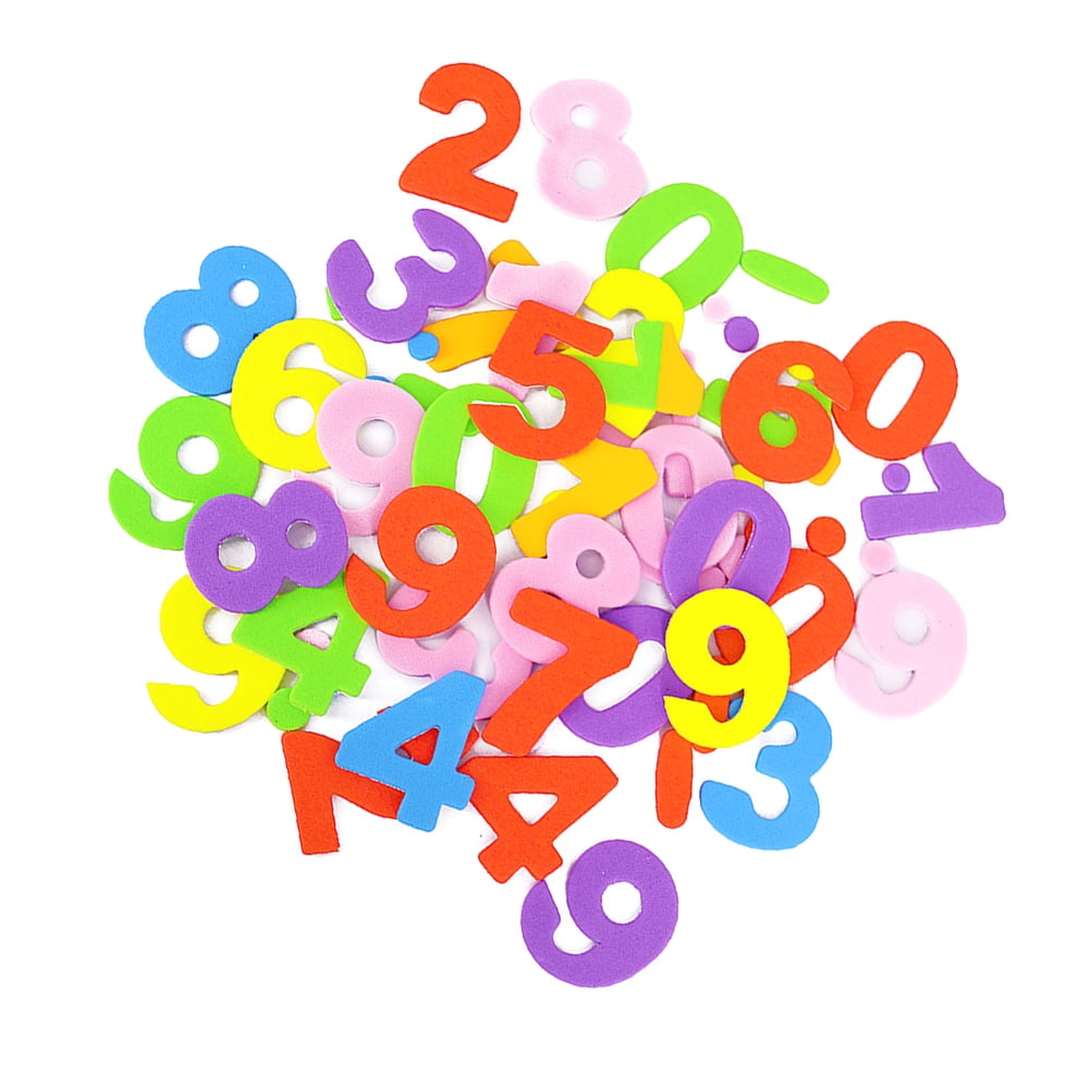 5 Packs Foam Numbers Stick on Stickers Sponge Child - Walmart.com