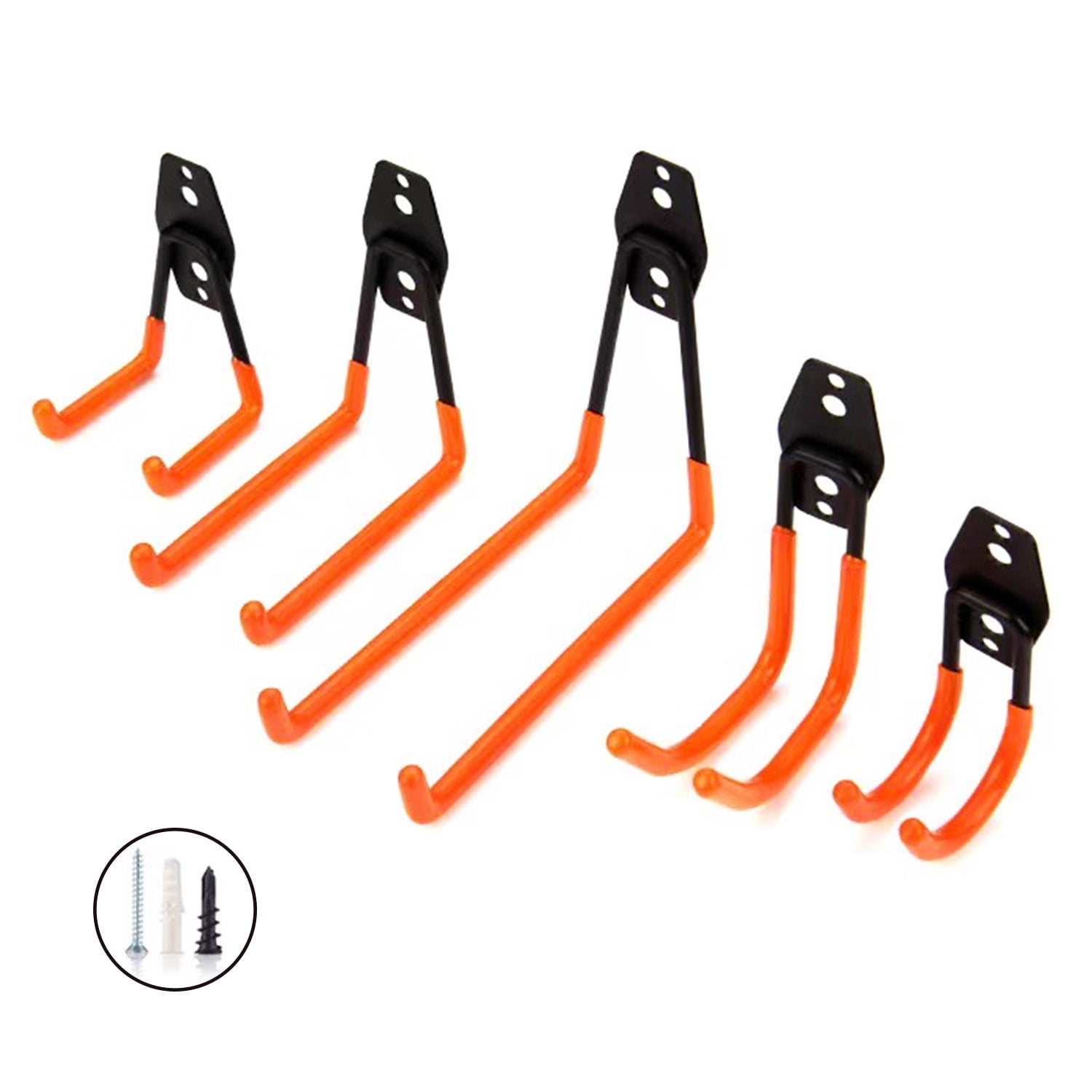 5 Packs Garage Hooks Heavy Duty, Utility Steel Garage Storage Hooks ...
