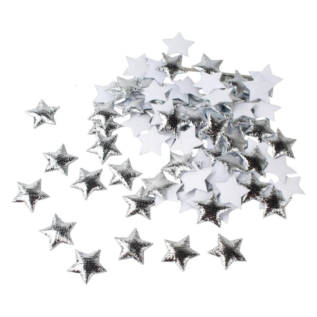 5 Packs Gold Silver Red Star Patches Decorative Appliques Star ...