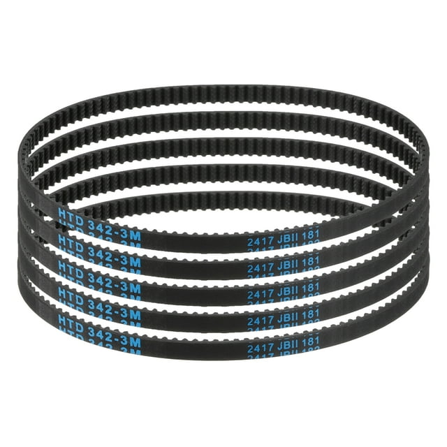 5 Packs HTD-3M Rubber Timing Belt 114 Teeth, 342mm Pitch Length x 6mm ...