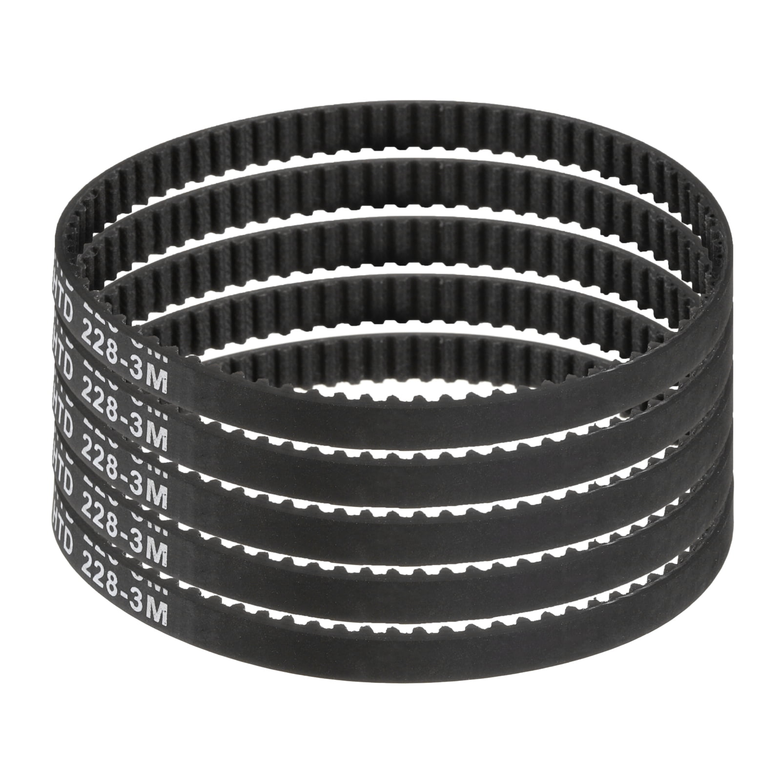 5 Packs HTD-3M Rubber Timing Belt 76 Teeth, 228mm Pitch Length x 6mm ...