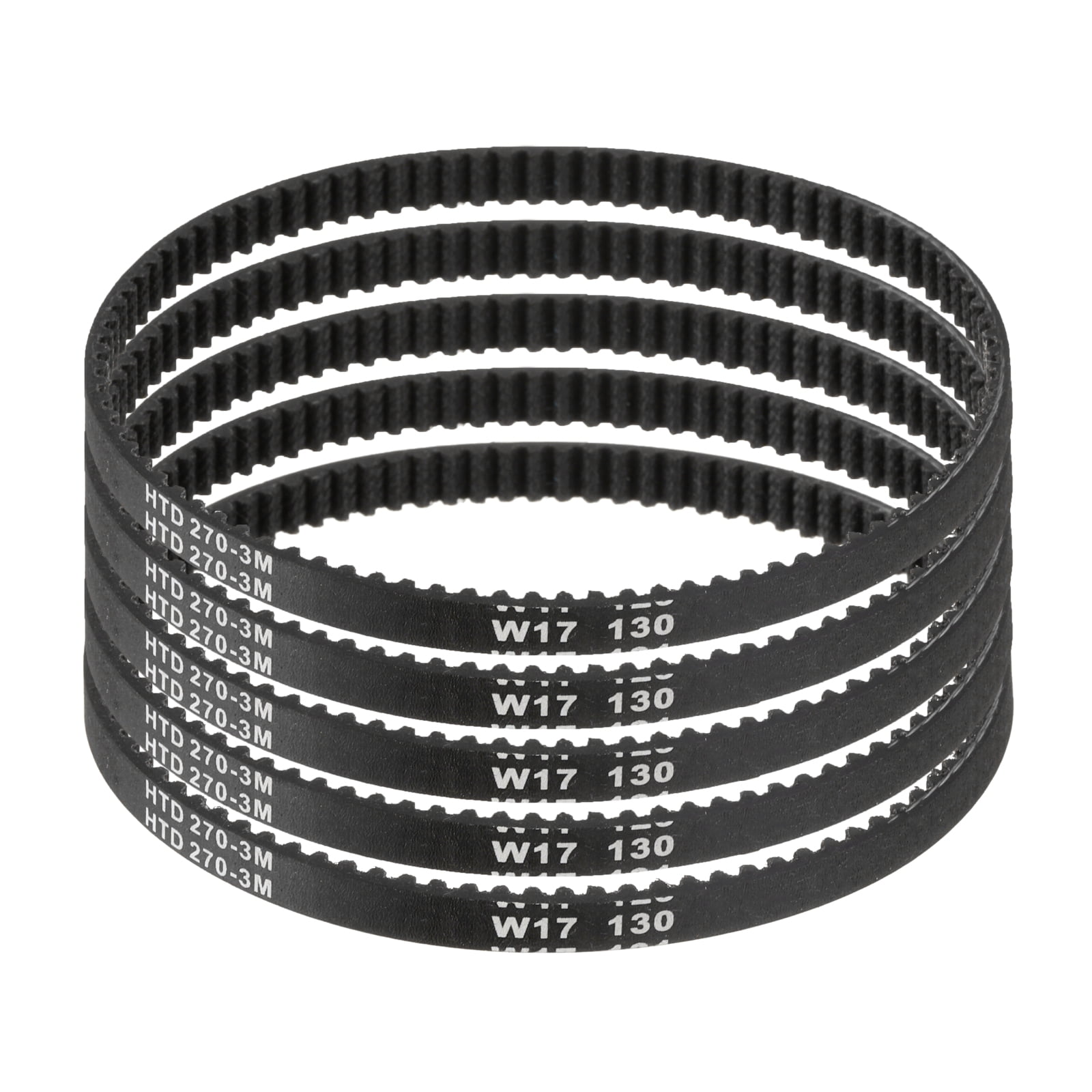 5 Packs HTD-3M Rubber Timing Belt 90 Teeth, 270mm Pitch Length x 6mm ...