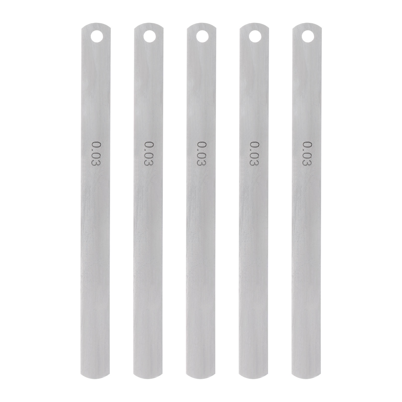 5 Packs Mn Steel Feeler Gauge 0.03mm Thickness 150mm Length Metric ...