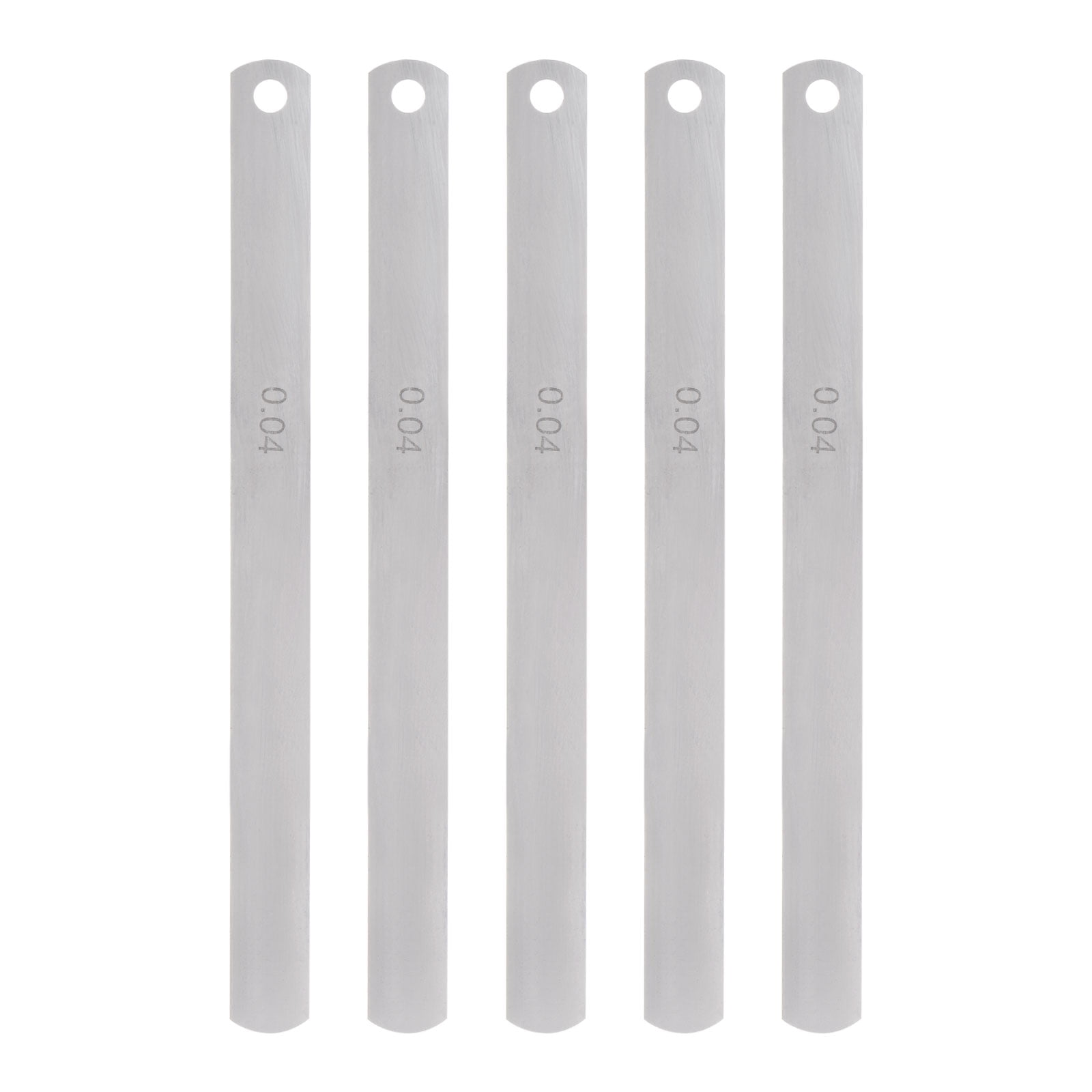 5 Packs Mn Steel Feeler Gauge 0.04mm Thickness 150mm Length Metric ...