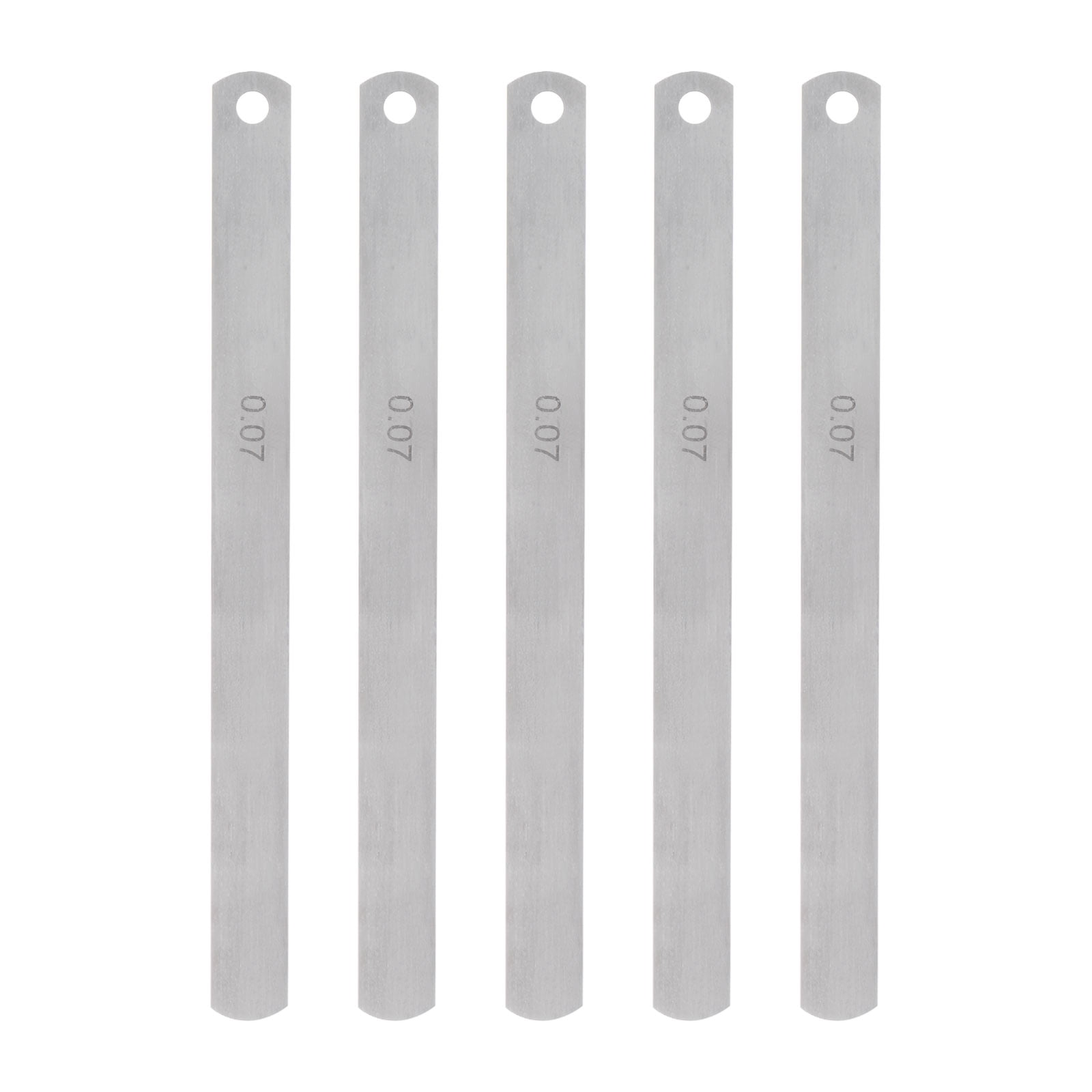 5 Packs Mn Steel Feeler Gauge 0.07mm Thickness 150mm Length Metric ...
