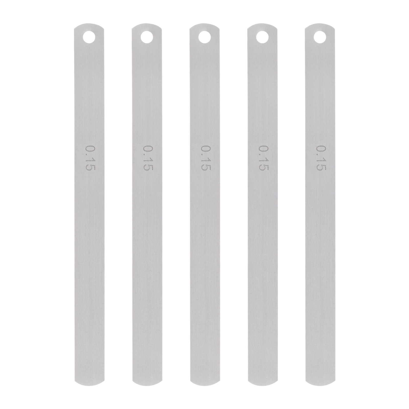 5 Packs Mn Steel Feeler Gauge 0.15mm Thickness 150mm Length Metric ...