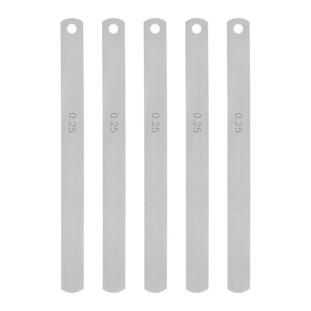 5 Packs Mn Steel Feeler Gauge 0.25mm Thickness 150mm Length Metric ...