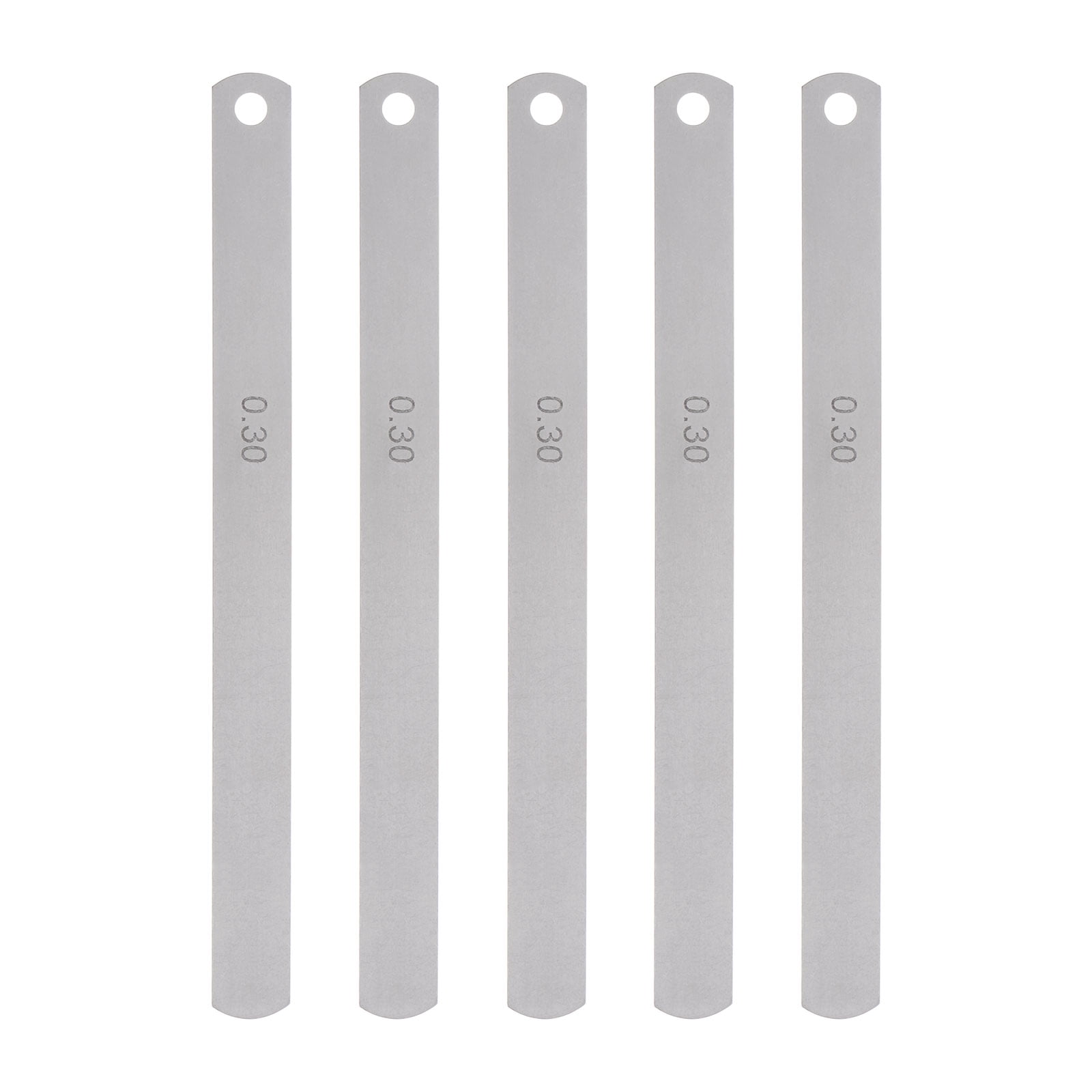 5 Packs Mn Steel Feeler Gauge 0.3mm Thickness 150mm Length Metric ...
