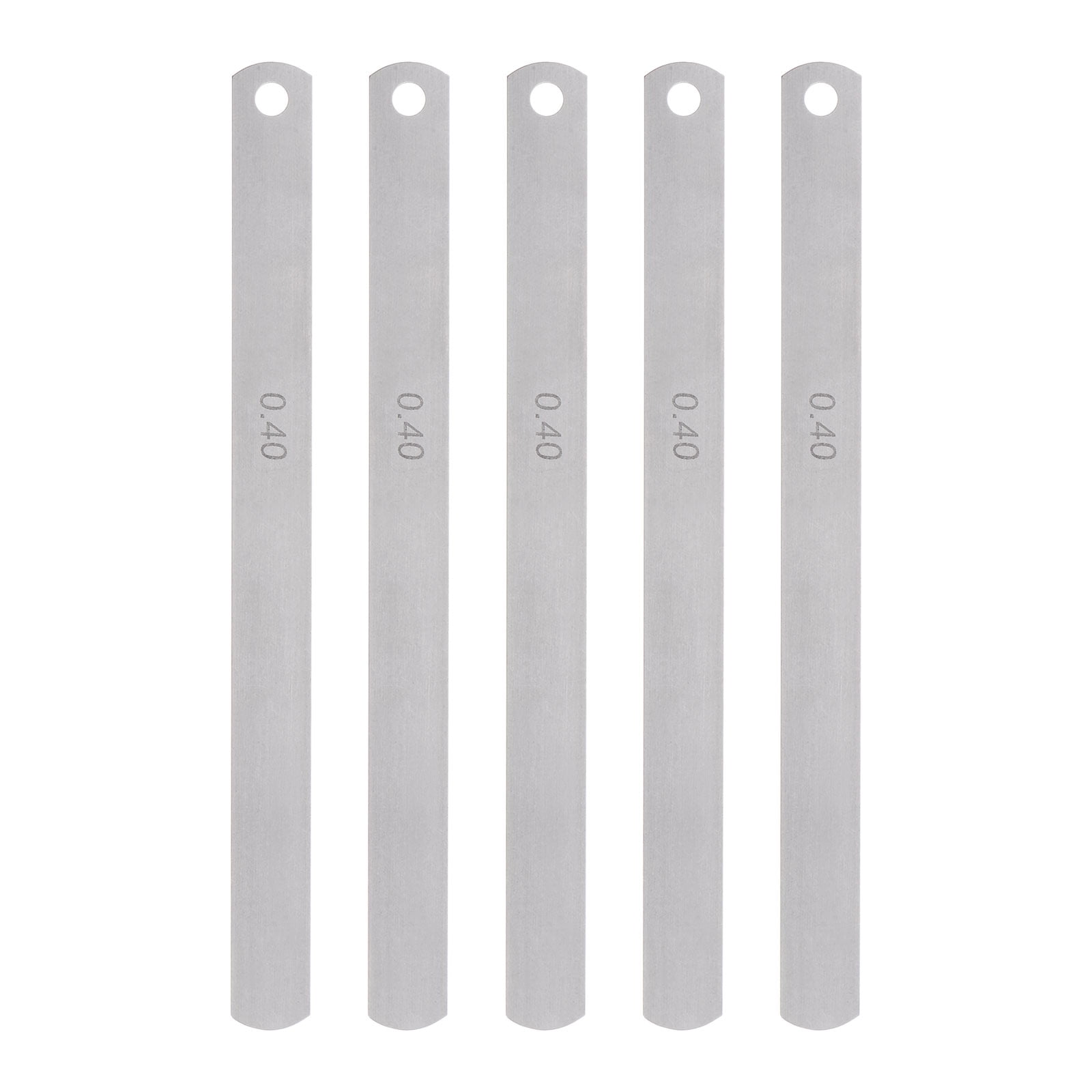 5 Packs Mn Steel Feeler Gauge 0.4mm Thickness 150mm Length Metric ...