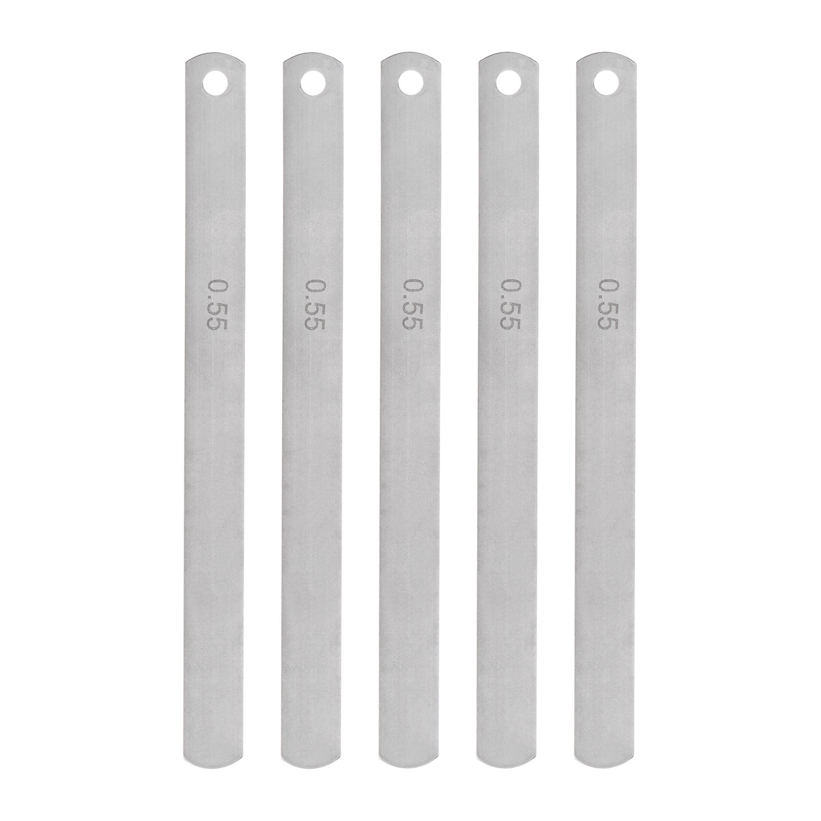 5 Packs Mn Steel Feeler Gauge 0.55mm Thickness 150mm Length Metric ...