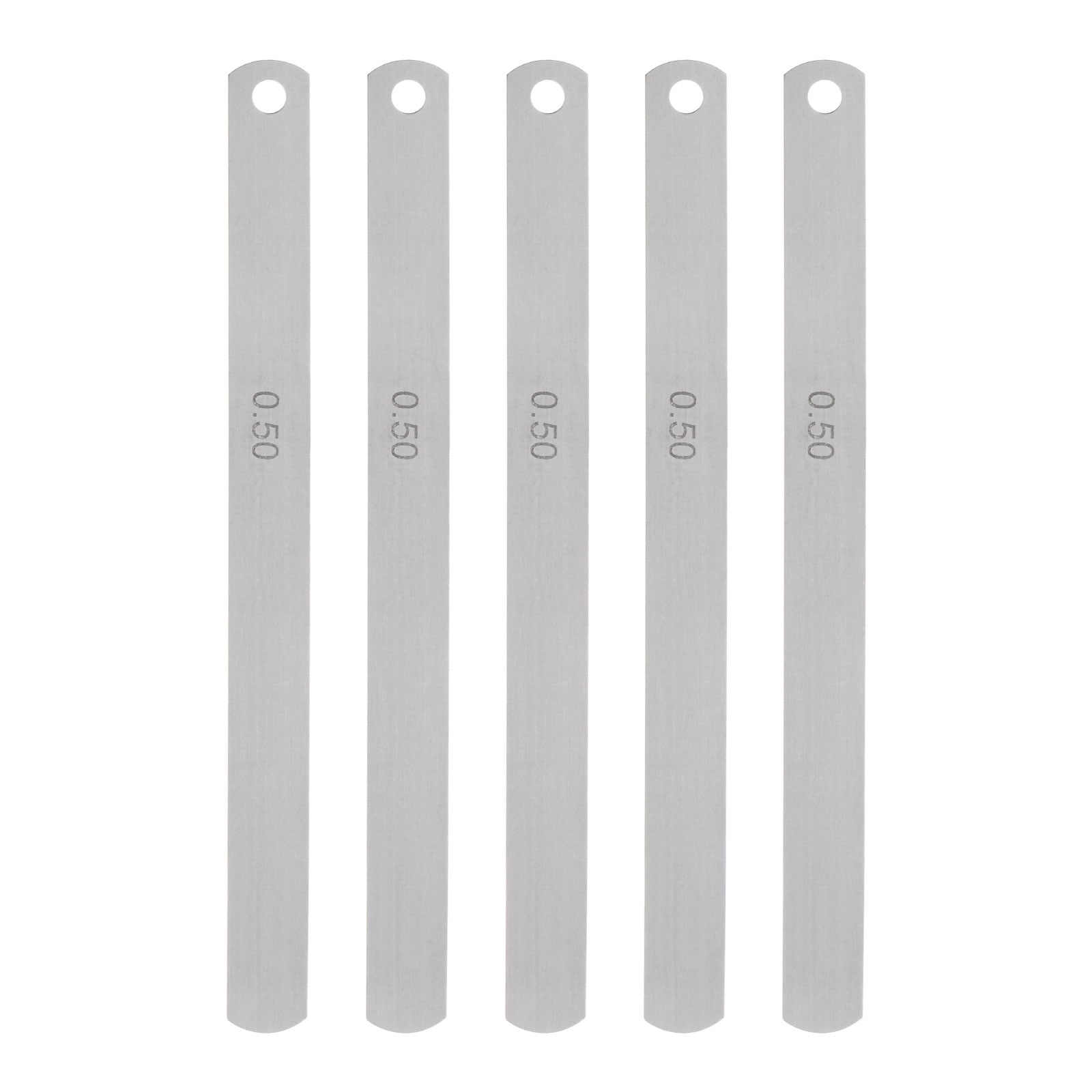 5 Packs Mn Steel Feeler Gauge 0.5mm Thickness 150mm Length Metric Filler Thickness Gage Gap ...
