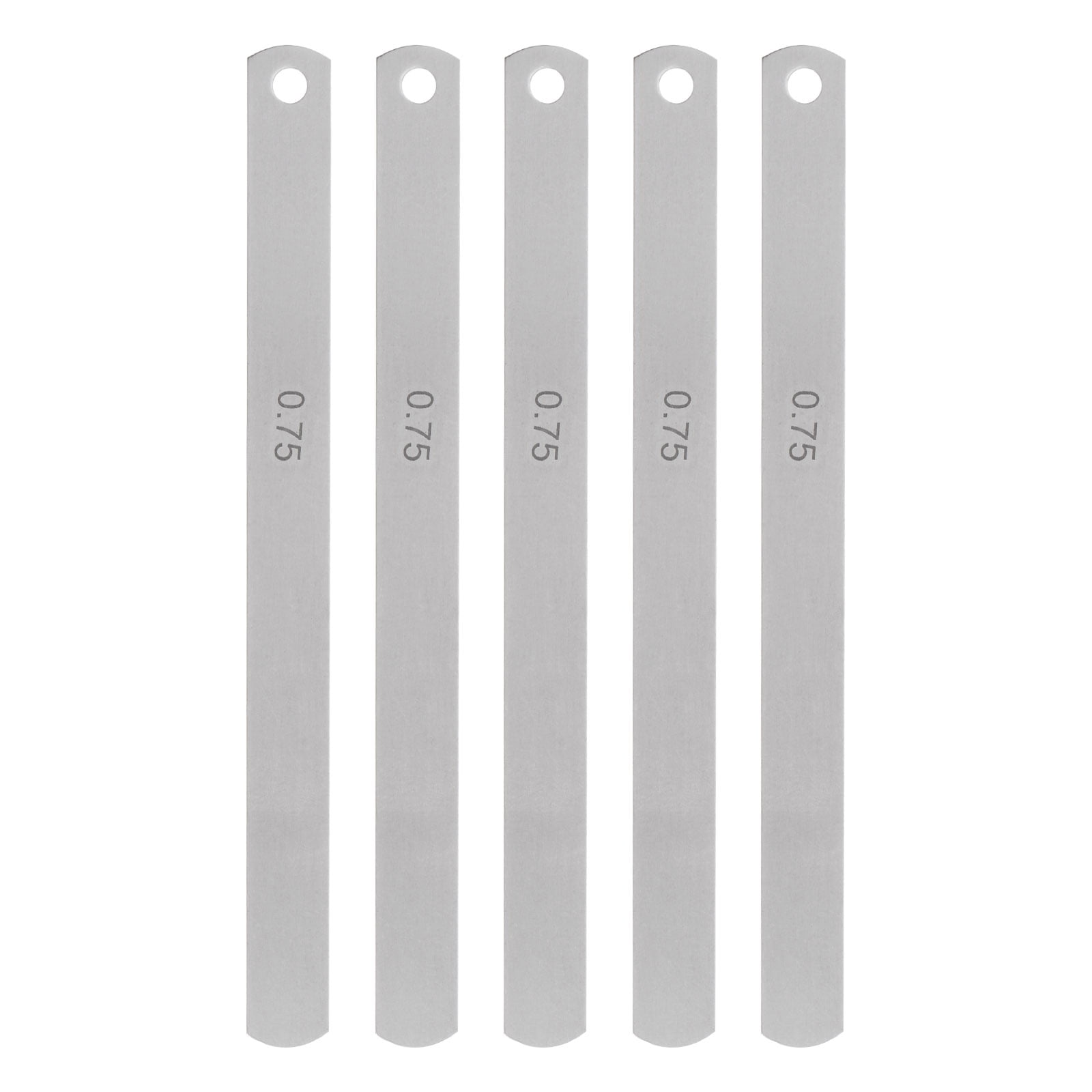 5 Packs Mn Steel Feeler Gauge 0.75mm Thickness 150mm Length Metric Filler Thickness Gage Gap ...