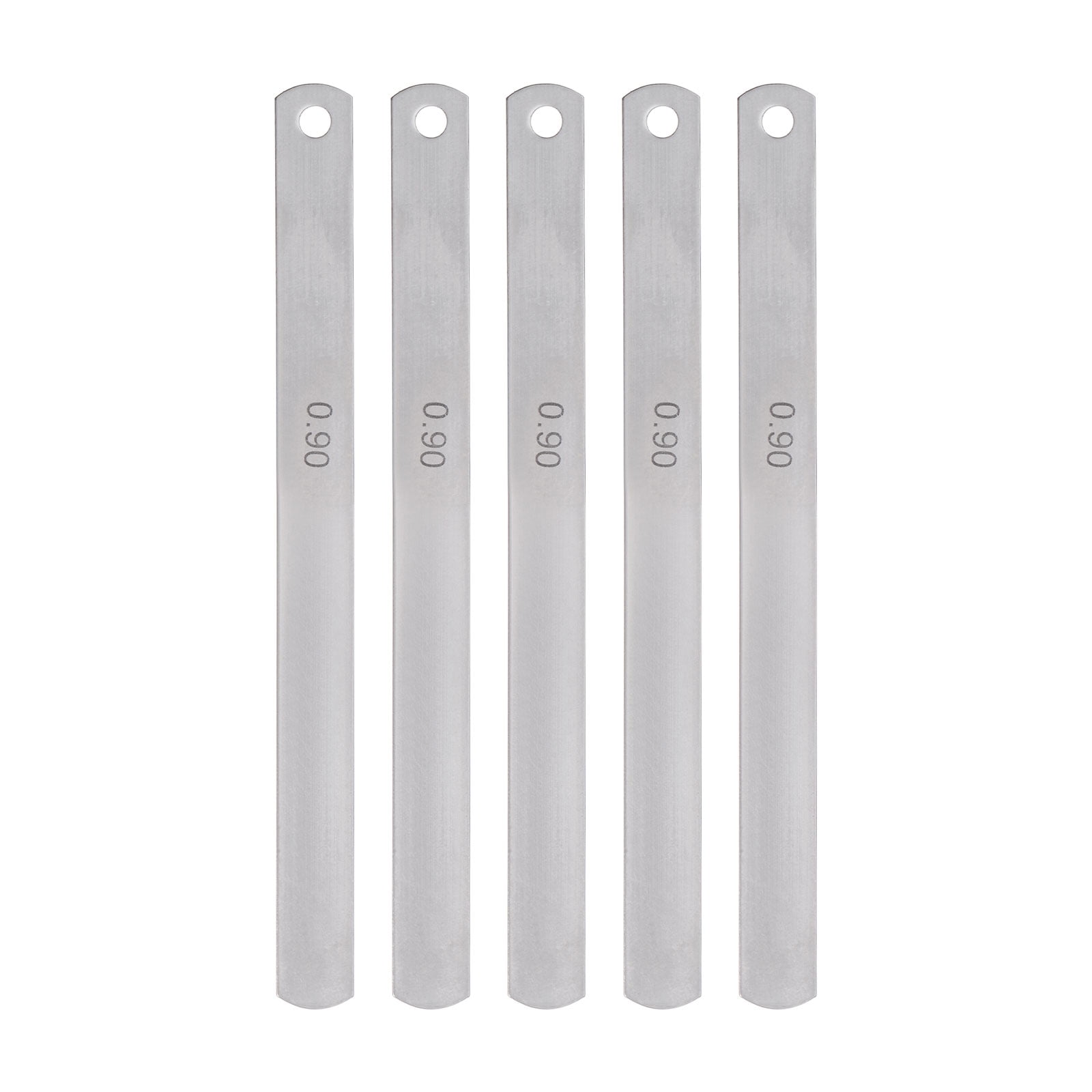 5 Packs Mn Steel Feeler Gauge 0.9mm Thickness 150mm Length Metric ...