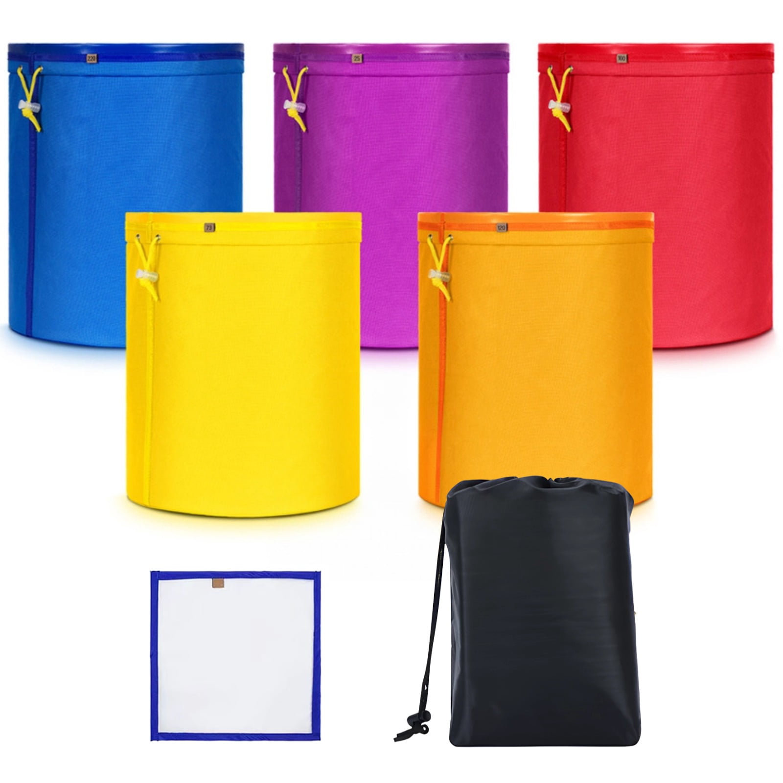 5 Packs Paint Strainer Bags for 5 Gallon Buckets, Nylon Canvas ...