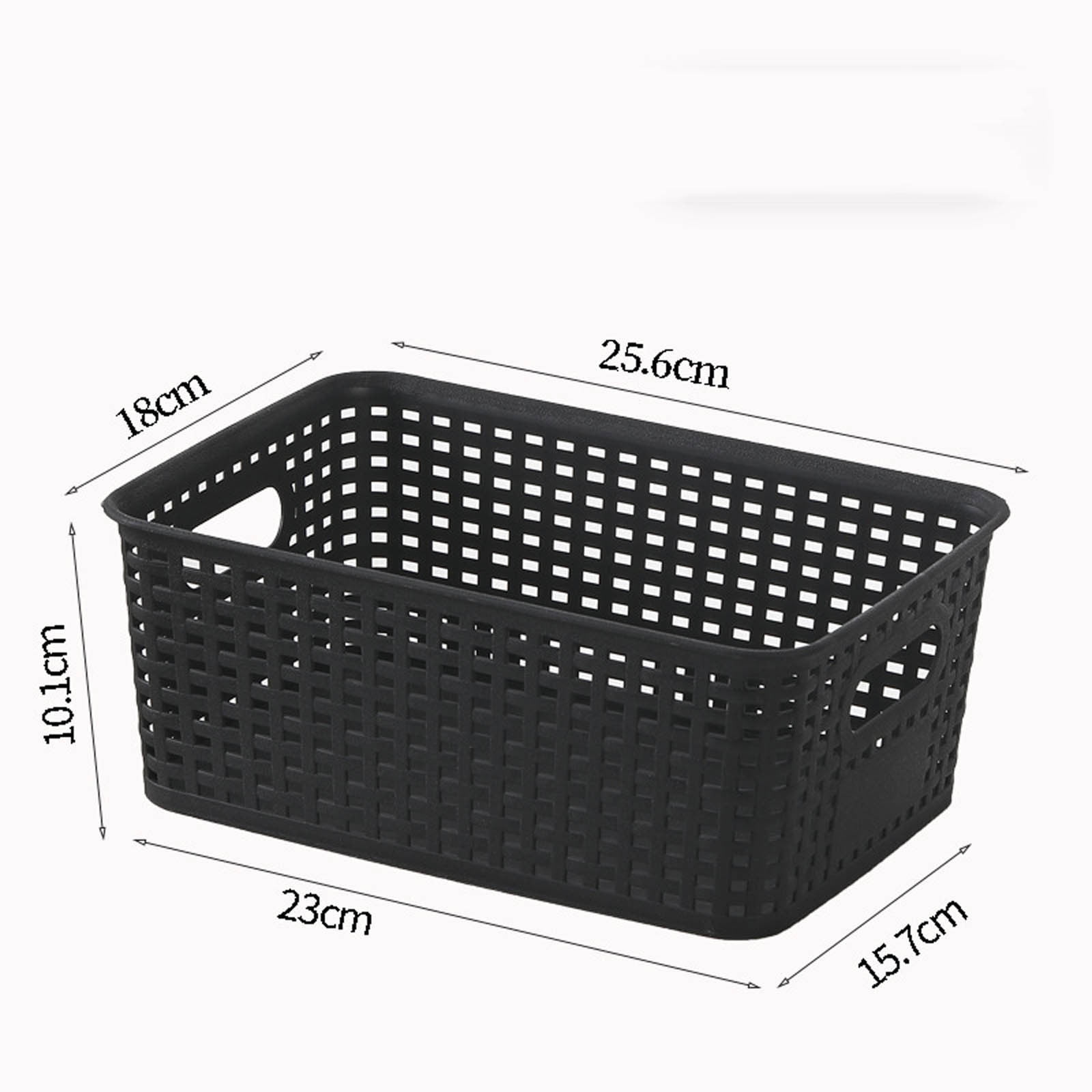 5 Packs Plastic Woven Storage Basket with Handles for Organizing Toys ...