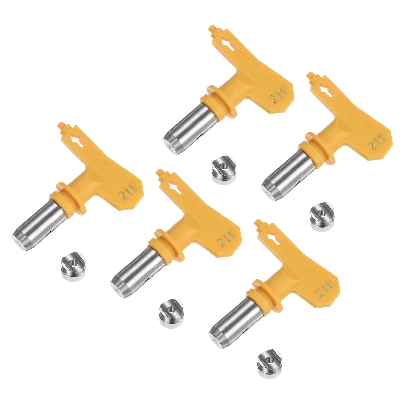 5 Packs Reversible Spray Tips for Airless Sprayer 211 Paint Spray ...