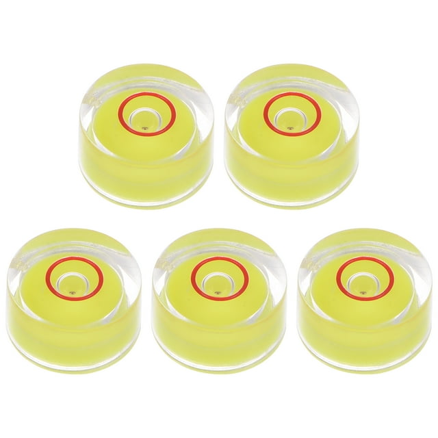5 Packs Round Bubble Level 12x6mm Mini Circular Bullseye Spirit Levels ...
