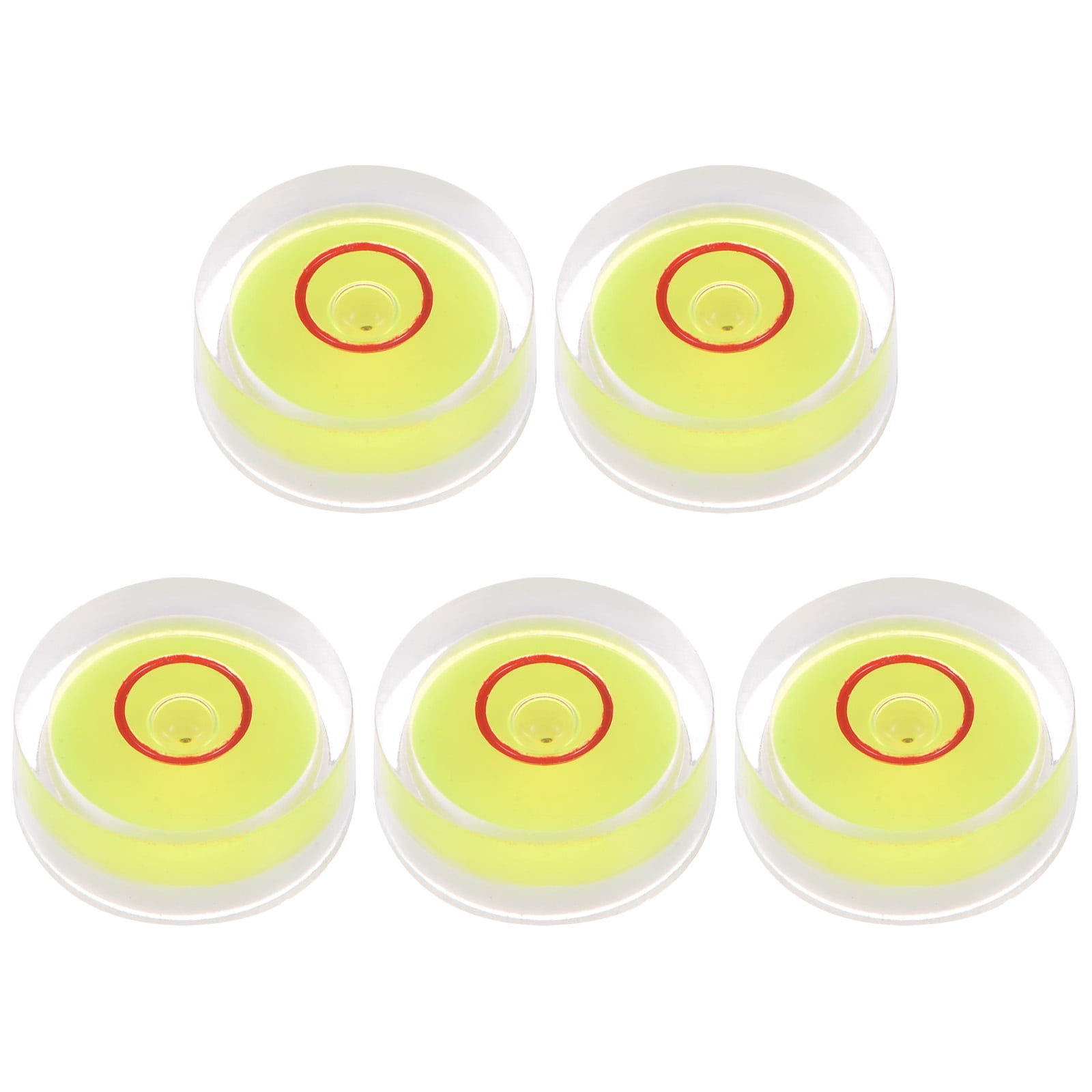 5 Packs Round Bubble Level 15x6mm Mini Circular Bullseye Spirit Levels ...