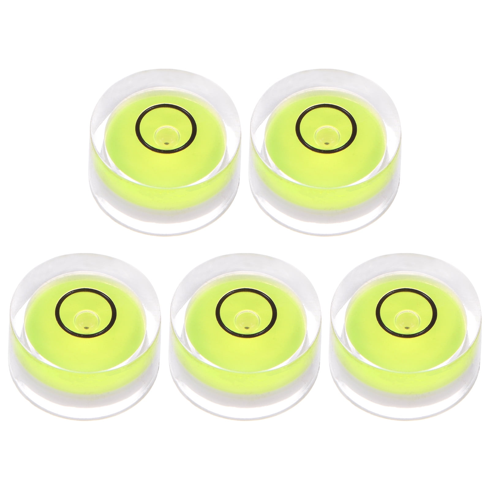 5 Packs Round Bubble Level 15x8mm Mini Circular Bullseye Spirit Levels ...