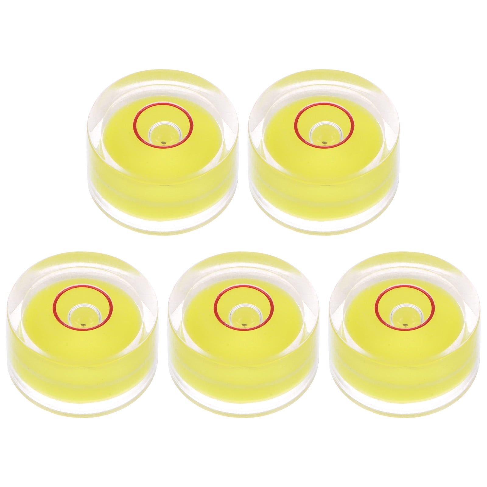 5 Packs Round Bubble Level 15x8mm Mini Circular Bullseye Spirit Levels ...