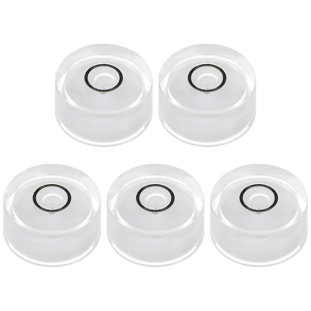 5 Packs Round Bubble Level 18x9mm Mini Circular Bullseye Spirit Levels ...