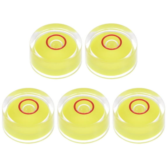 5 Packs Round Bubble Level 18x9mm Mini Circular Bullseye Spirit Levels ...