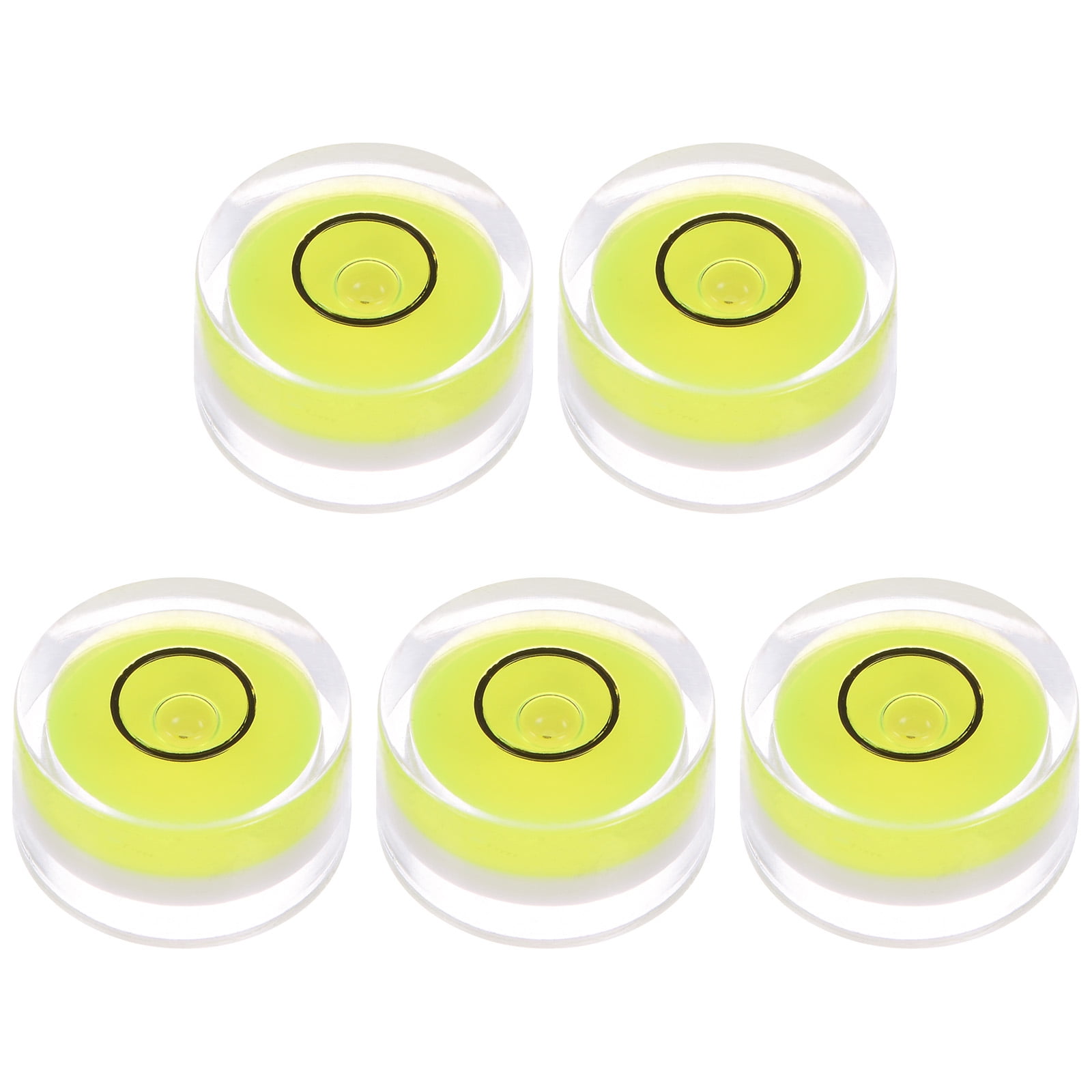 5 Packs Round Bubble Level 19x10mm Mini Circular Bullseye Spirit Levels ...