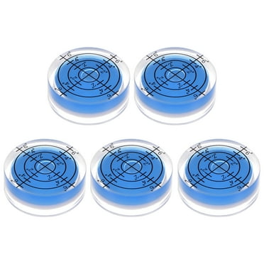 4 Packs Round Bubble Level 12x6mm Mini Circular Bullseye Spirit Levels ...