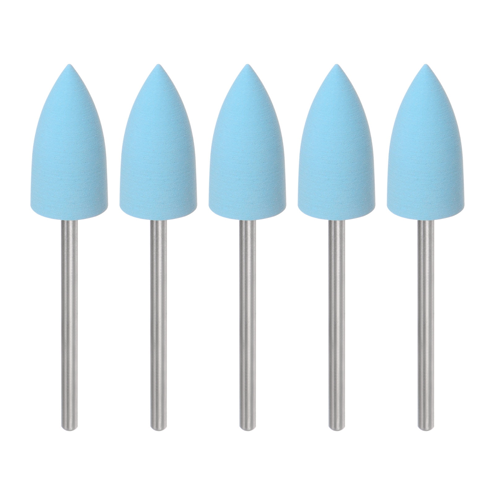 5 Packs Rubber Polishing Bit Silicone Buffing Wheels 600 Grit 10mm Dia ...
