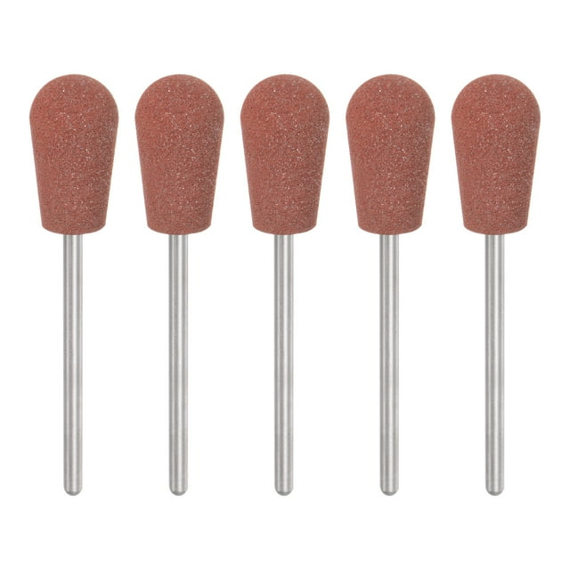 5 Packs Rubber Polishing Bit Silicone Buffing Wheels 80 Grit 10mm Dia ...