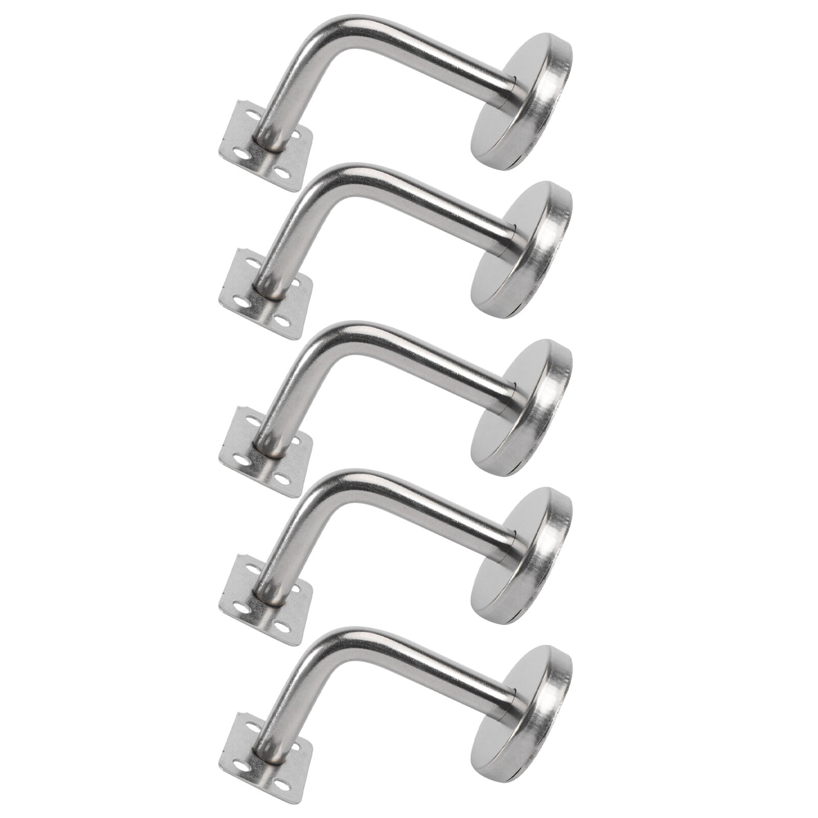 5 Packs Stainless Steel Handrail Brackets, Heavy Duty Wall Mounted ...