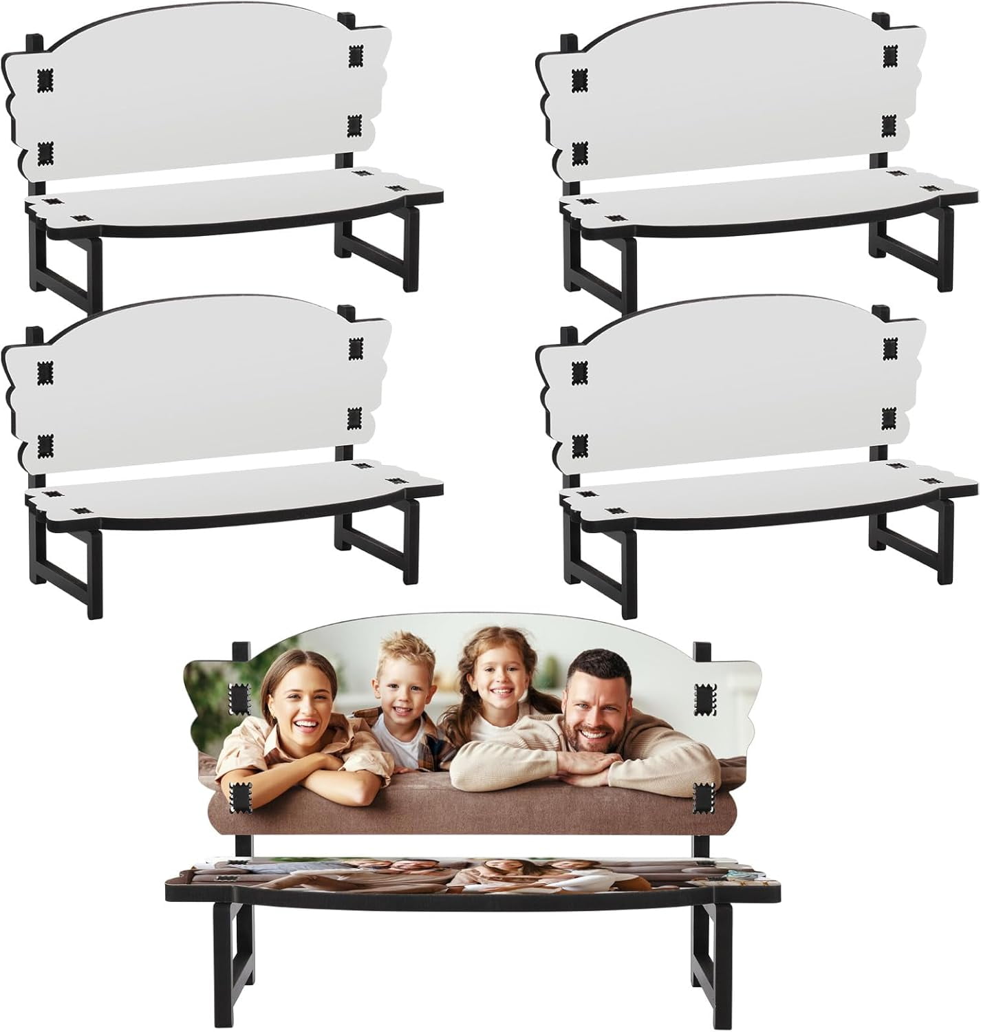 5 Packs Sublimation Blank Memorial Bench Chair Decor, Handmade Nautical ...