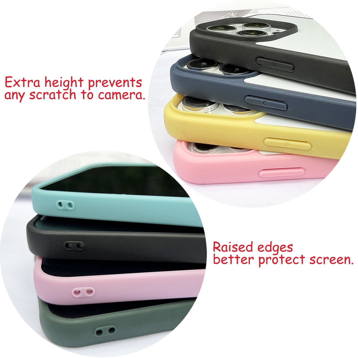 5 Packs Sublimation Blank Phone Case Covers Compatible with iPhone 14 ...