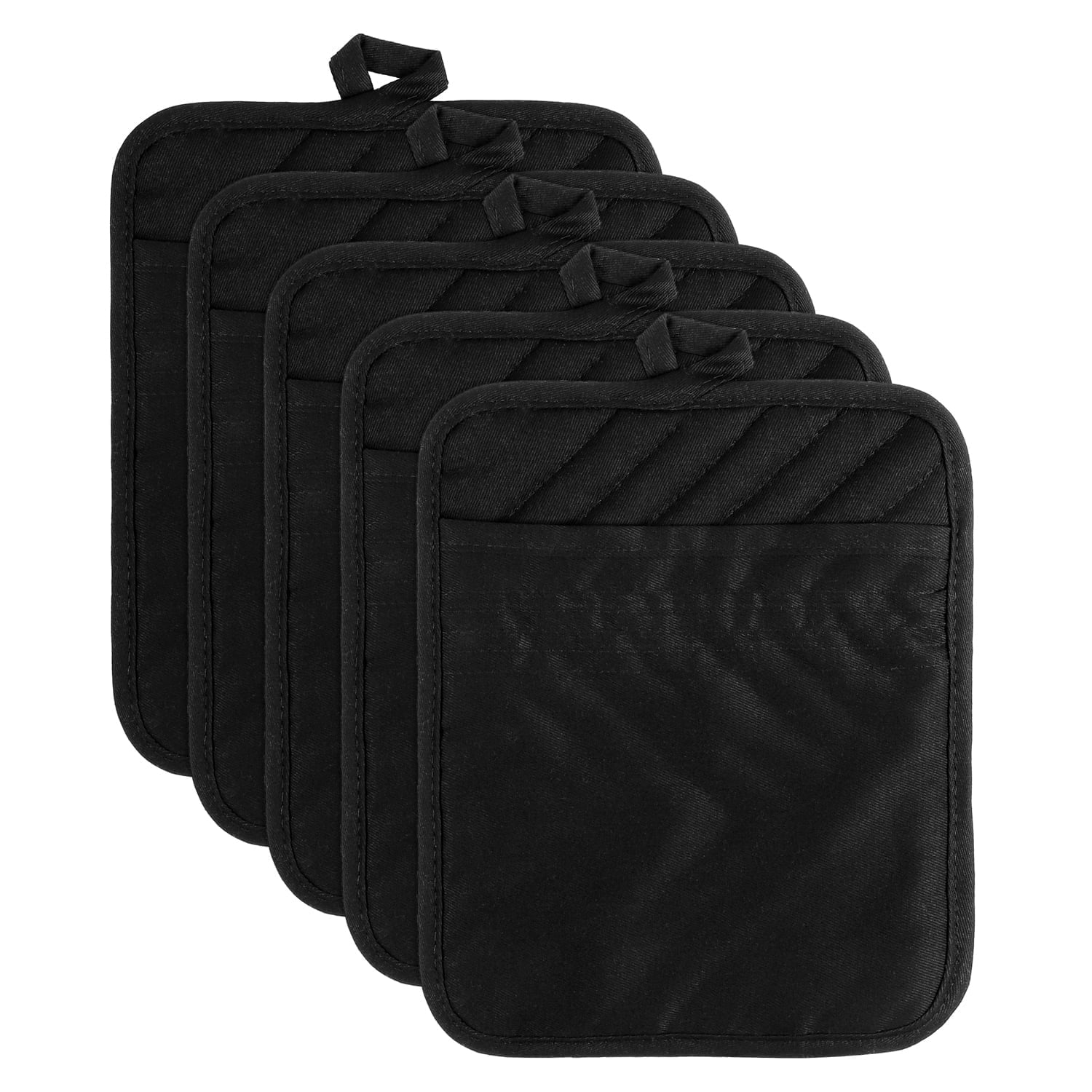 5 Packs Thickened Kitchen Baking Pocket Insulation Pad Machine Washable ...