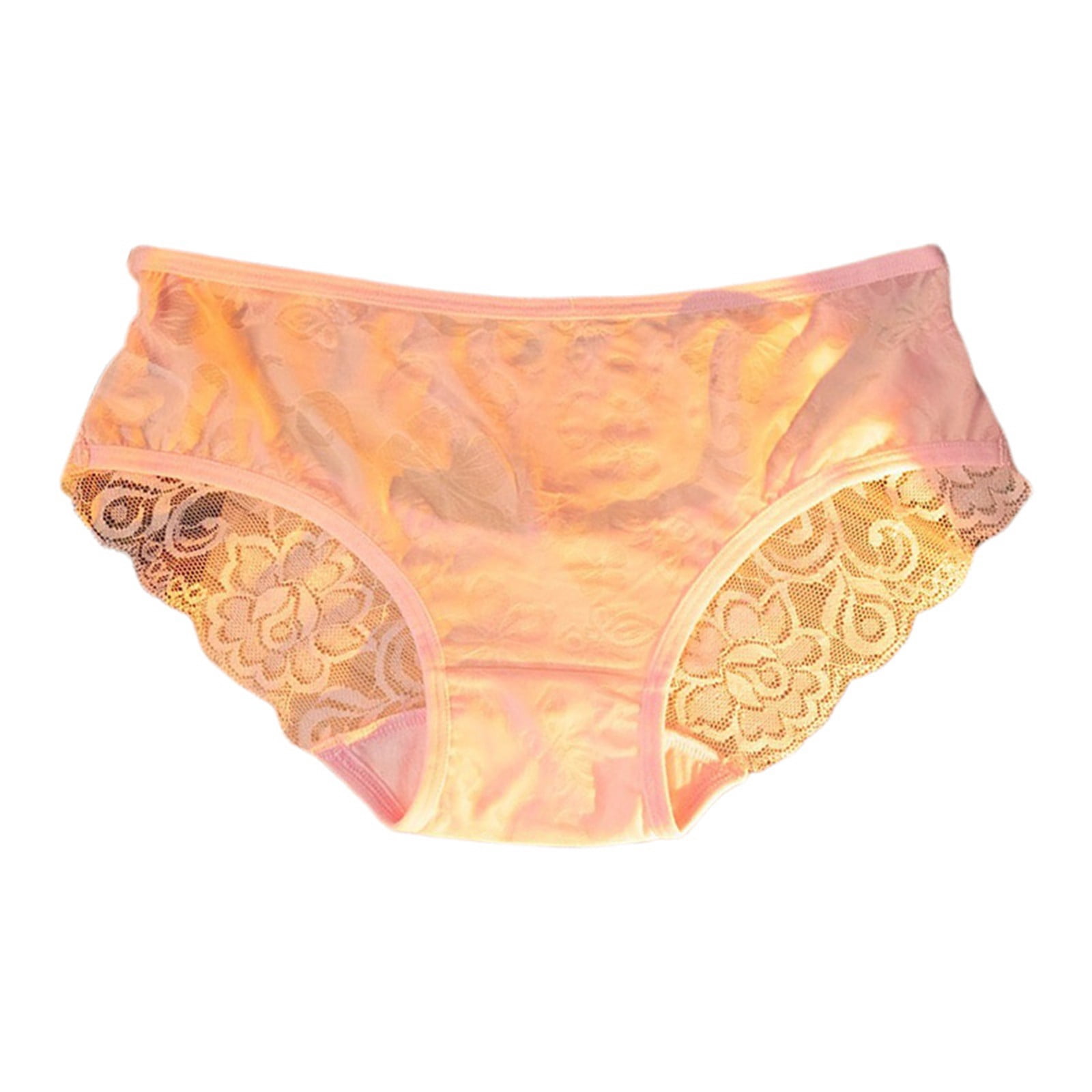 5 Packs Women's Underwear Cut Out Lace Low Rise Lift Traceless Pure ...