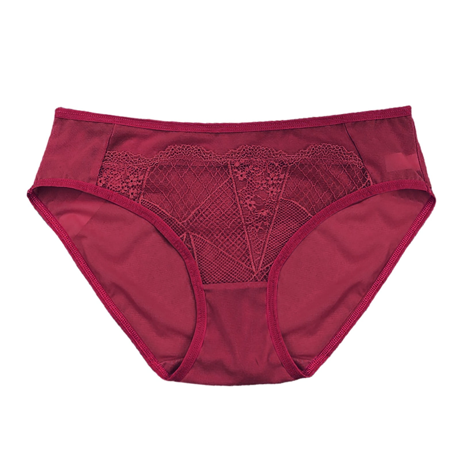 5 Packs Womens Underwear Lace Thin Ribbon Hollowt Raise The Pure Briefs ...