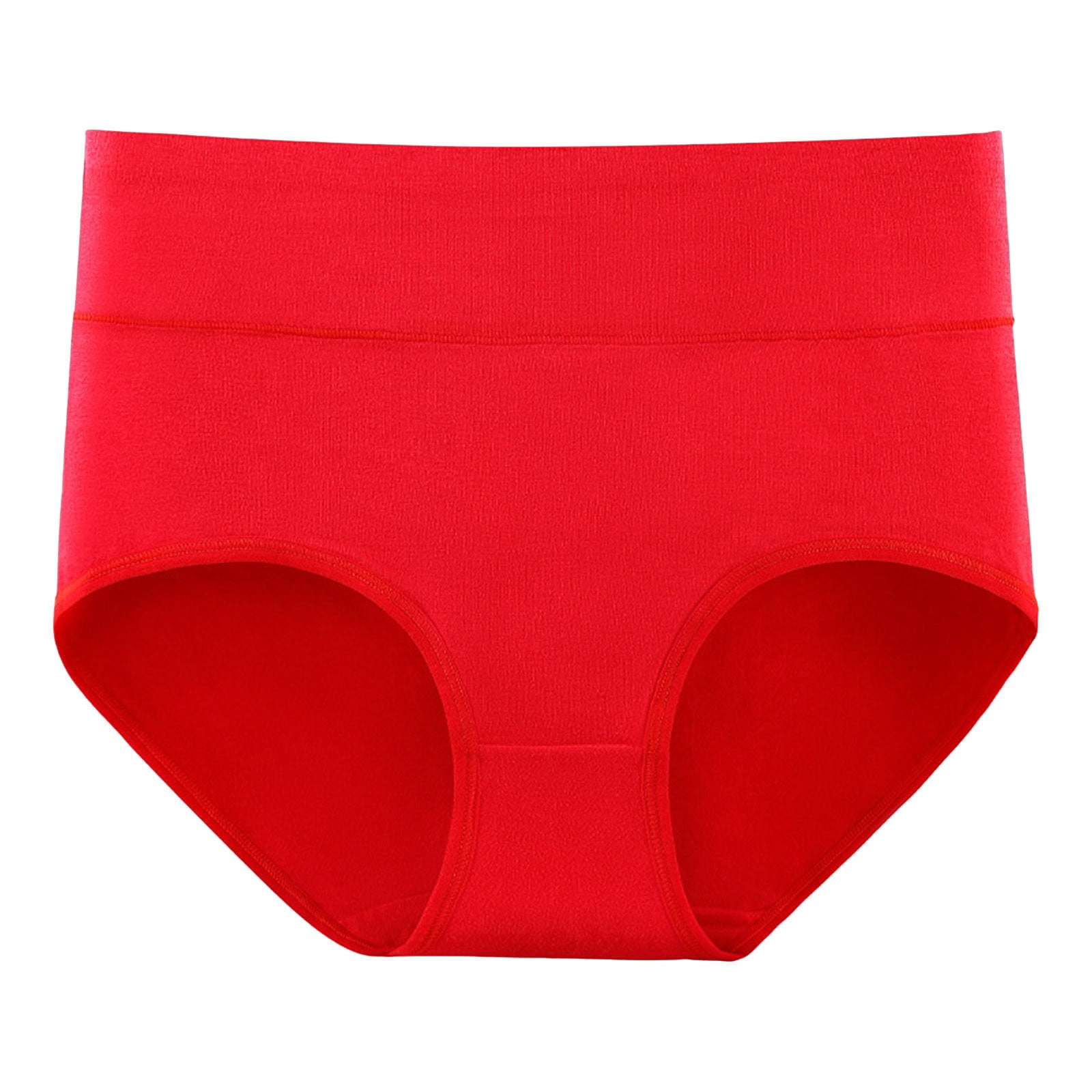 5 Packs Womens Underwear Solid High Waist Plus Size Menstrual Cotton ...
