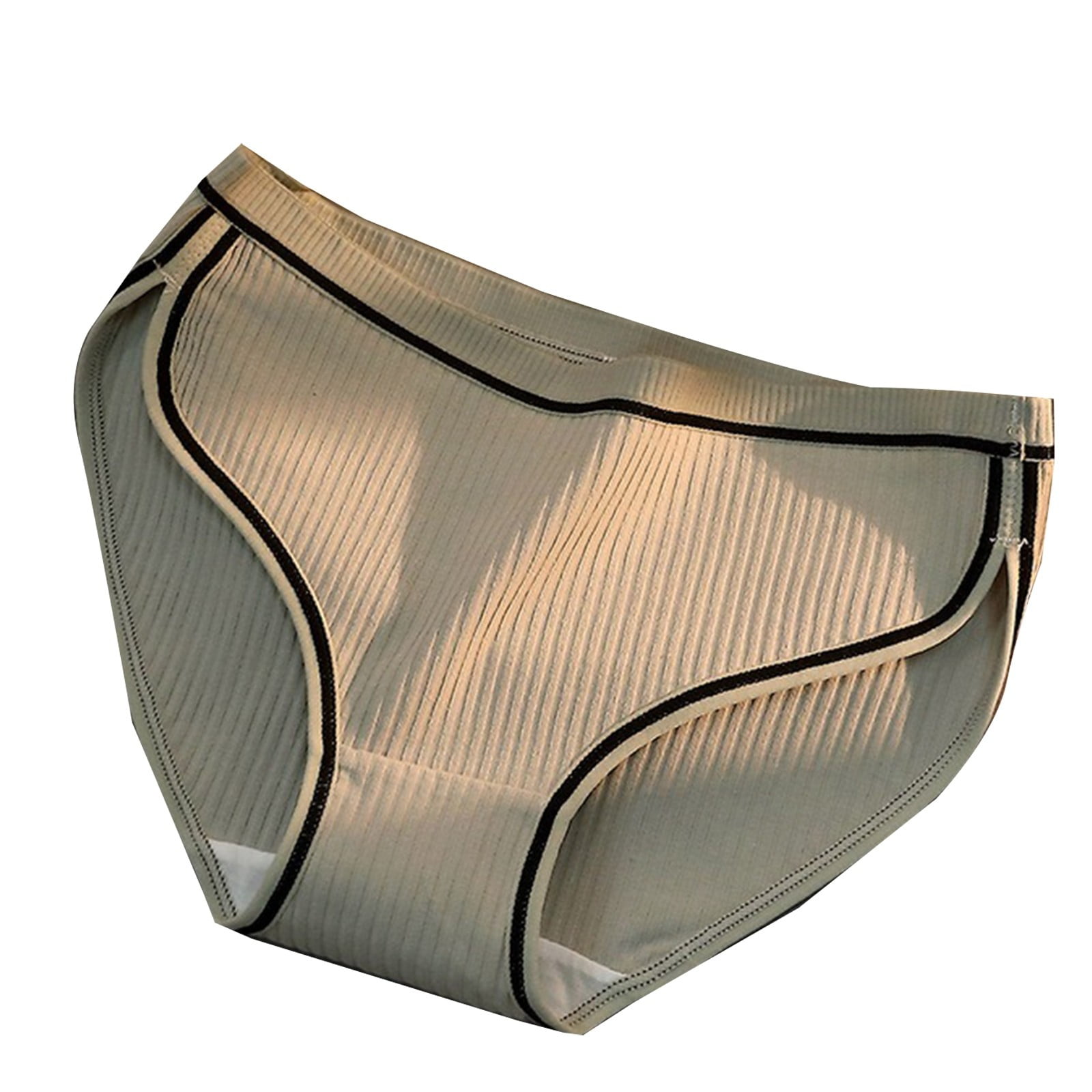 5 Packs Womens Underwear Threaded Threaded Mid Rise Briefs Panties for ...