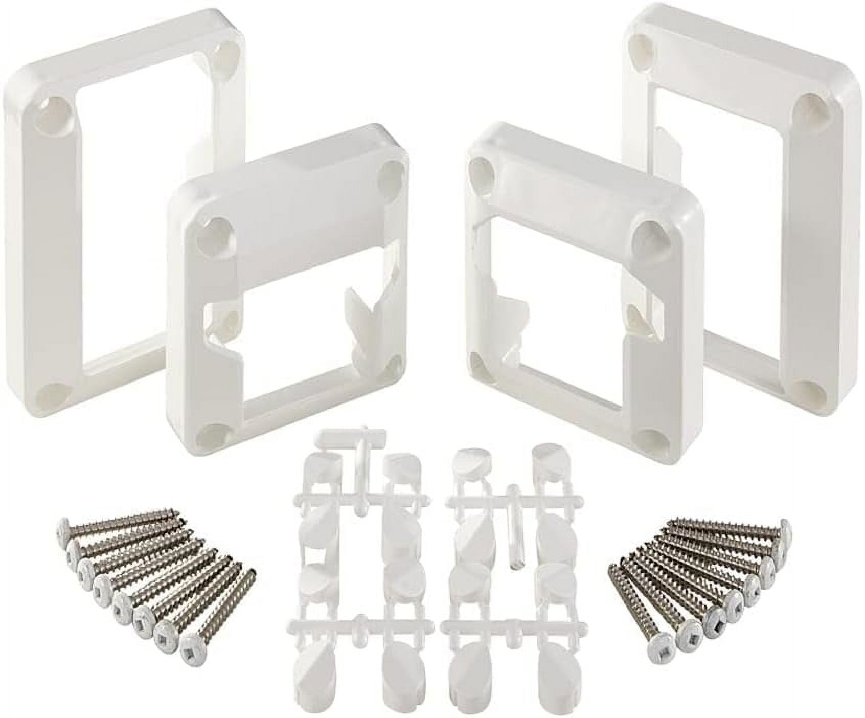 (5 Packs of 2) White Sentry Stair Bracket, 10 Total Pair$$Tools & Hardware Other - Walmart.com