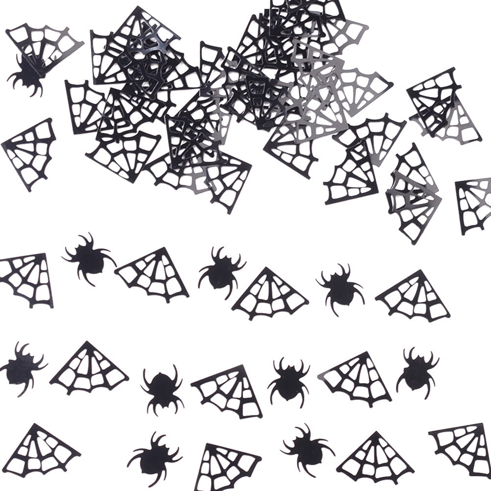 5 Packs of Black Spider and Spider Web Confetti Halloween Party ...