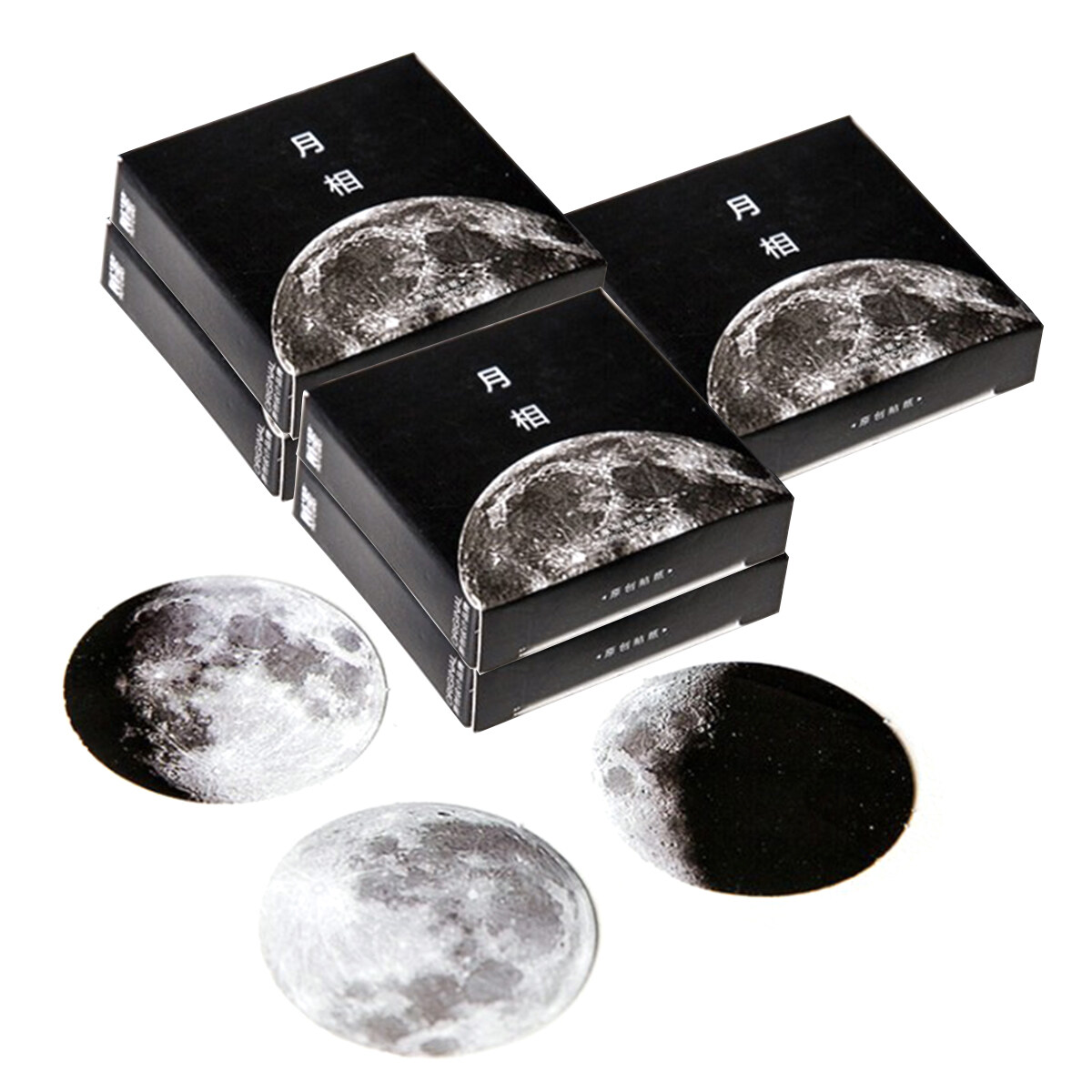 5 Packs of Stationery Stickers DIY Planet Sticky Papers Moon Plants ...