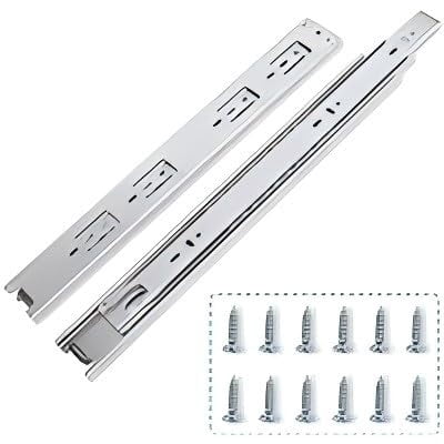 5 Pair/10 Pair Full Extension Drawer Slides Rails, 12/14/16 Inch Drawer ...
