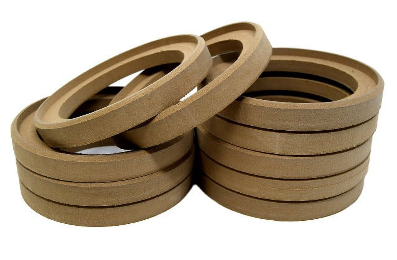 5 Pair 6.5" MDF Speaker Mounting Spacer Recessed Fiberglassing Rings ...