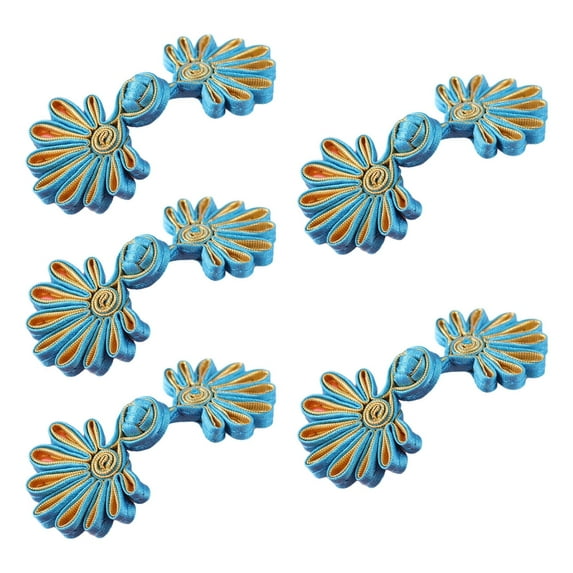 5 Pair Chinese Knots Button Cheongsam Button Chinese Closures Button ...